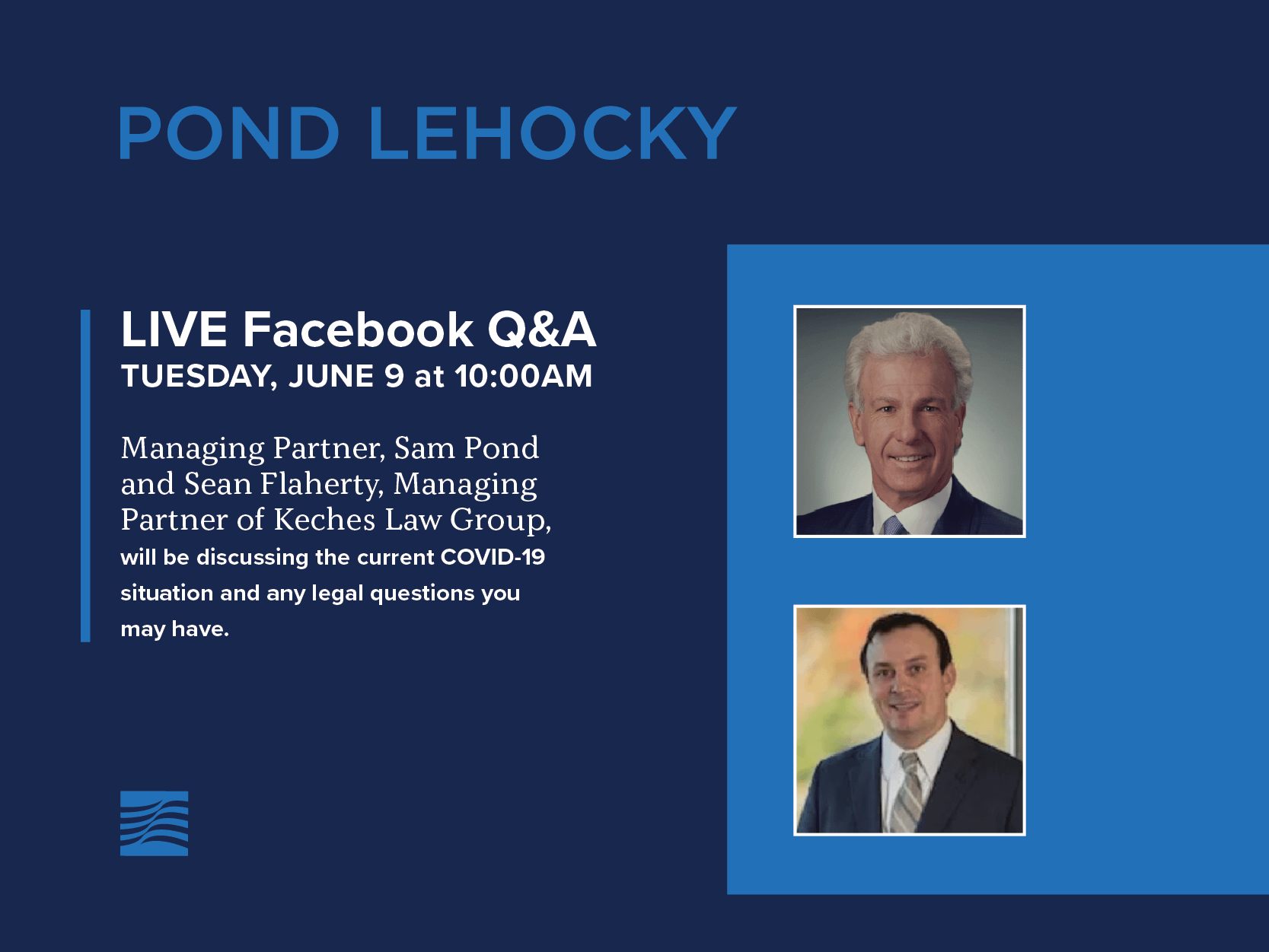 Pond Lehocky managing partner Sam Pond to host Facebook Live with Sean ...